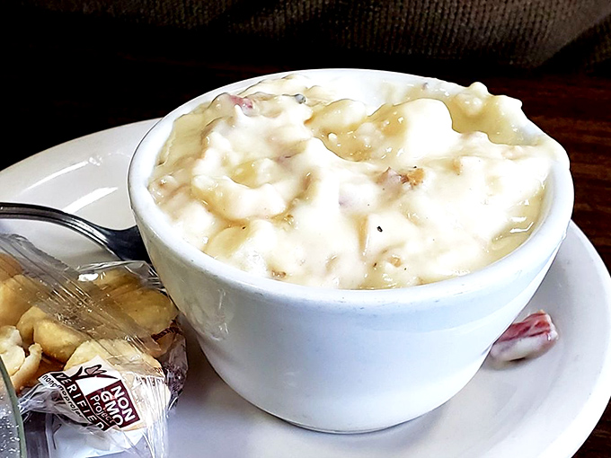 Clam chowder thick enough to stand a spoon in. New England might be jealous, but the Pacific has its own creamy secrets.