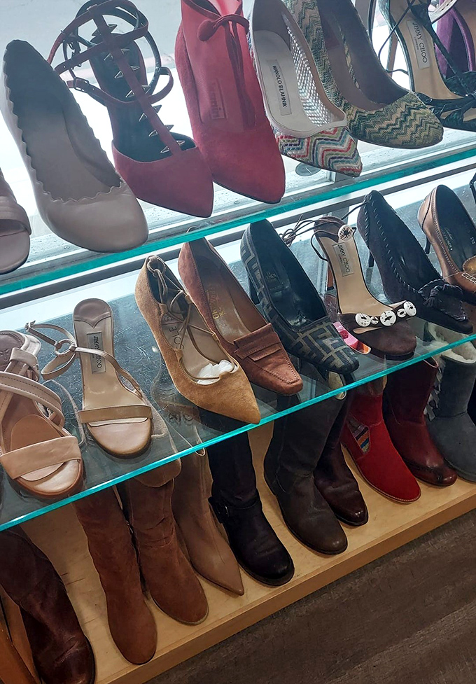 Cinderella had one magical pair; here's an entire glass case of possibilities. From Jimmy Choo lookalikes to vintage boots ready for their second act. 