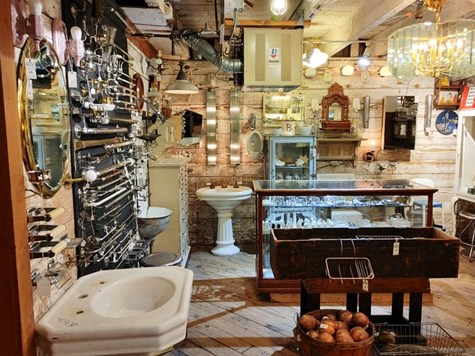 The bathroom fixtures section: where your modern guest bathroom could become a conversation piece worthy of the Vanderbilts.