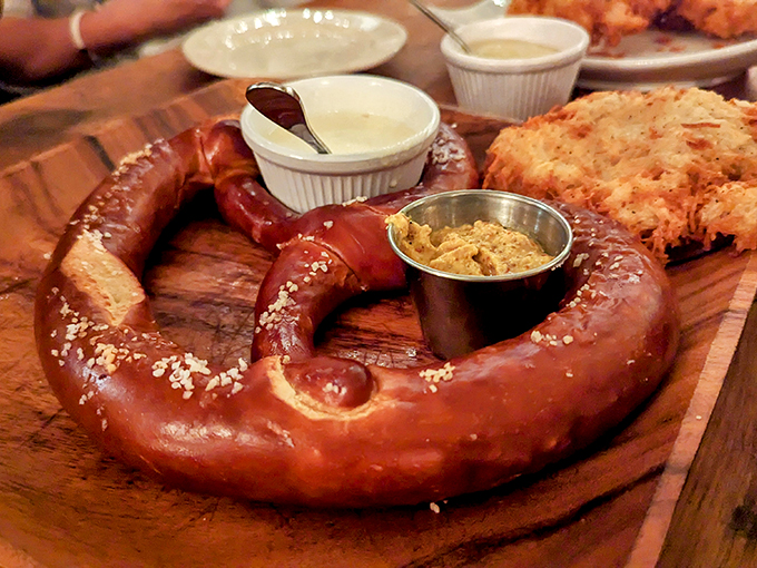 This isn't just a pretzel&mdash;it's carbohydrate architecture, a twisted masterpiece that makes all mall pretzels hang their heads in shame.