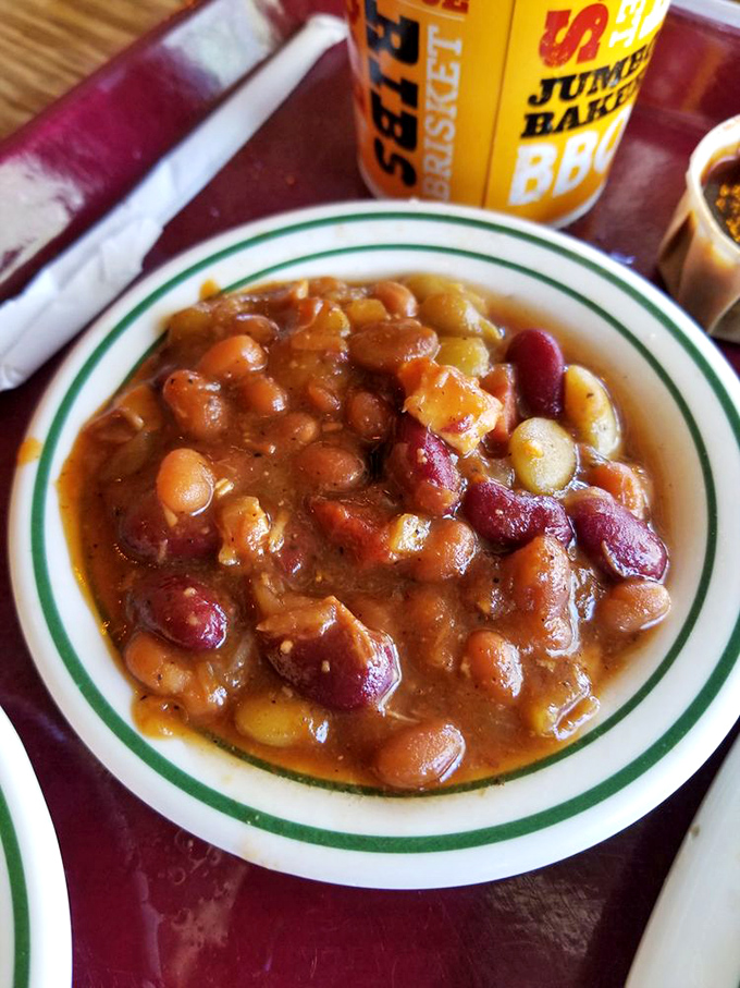 These beans have more character development than most Netflix series &ndash; multiple varieties swimming in a sauce that's been simmering since breakfast.