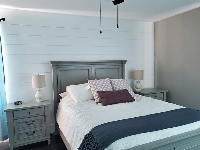 Bedroom displays so inviting you'll be tempted to test the "no napping in the store" policy they surely must have.