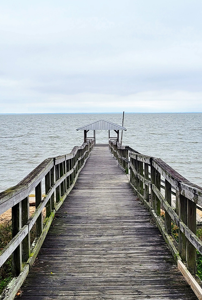This simple wooden pier stretching into Mobile Bay proves some of life's greatest luxuries&mdash;like unobstructed water views&mdash;remain gloriously free of charge.