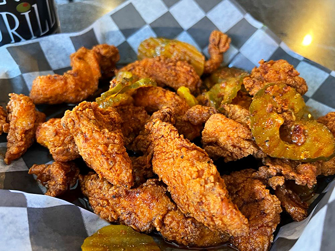 These wings aren't just crispy, they're life-affirming. The kind of bar food that makes you wonder why anyone bothers with white tablecloths.