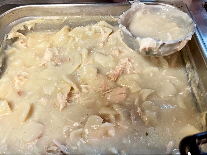 Chicken and dumplings so creamy and comforting, they could settle family feuds and bring peace to dinner tables across America.