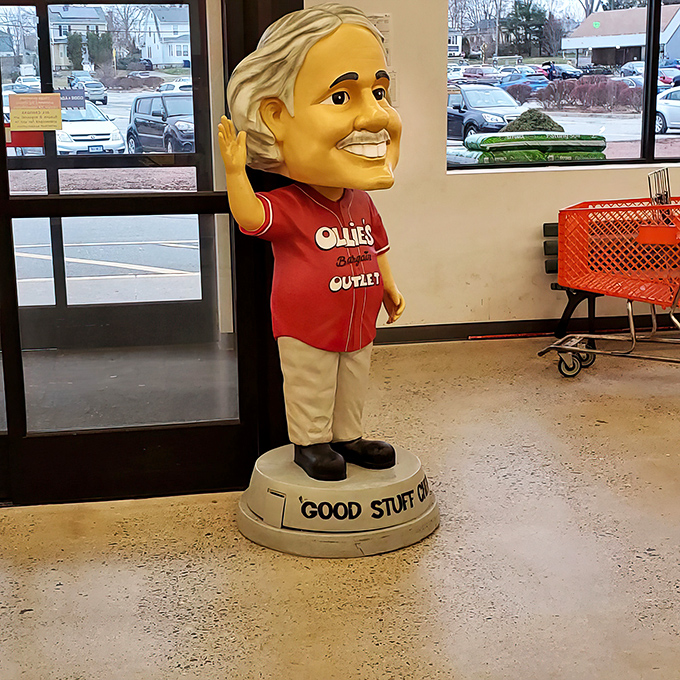 Meet the unofficial greeter of Ollie's&mdash;a mascot whose permanent smile suggests he knows exactly how much you're about to save.