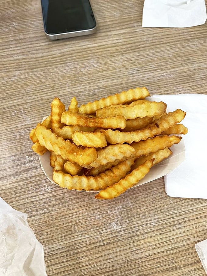 These aren't just fries&mdash;they're crispy potato architecture, engineered for maximum crunch and salt distribution. Resistance is futile.