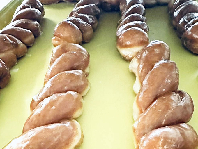 These glazed twists don't just break the rules of ordinary donuts—they tie them into delicious golden knots.