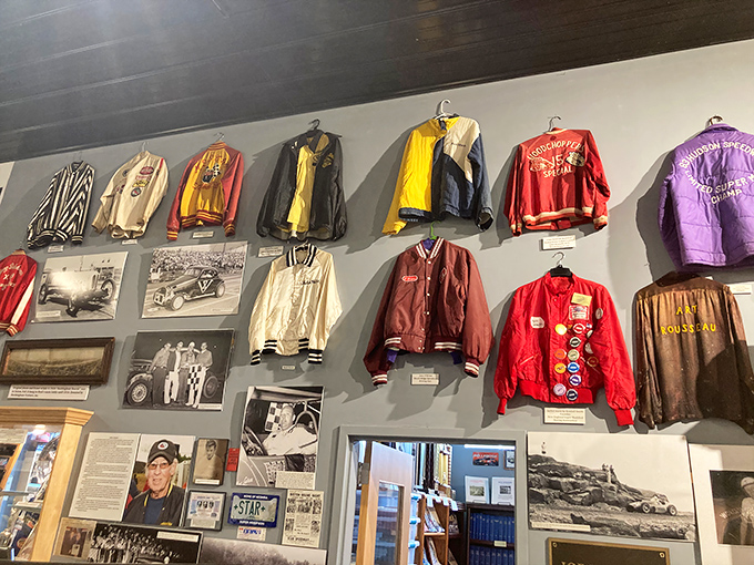 The colorful racing jackets tell stories their own way&mdash;each patch and sponsor logo representing countless hours on dusty New England tracks.