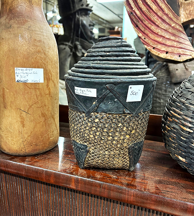 Not your average Amazon delivery package. This woven basket with geometric patterns tells stories of craftsmanship that predate one-click shopping.