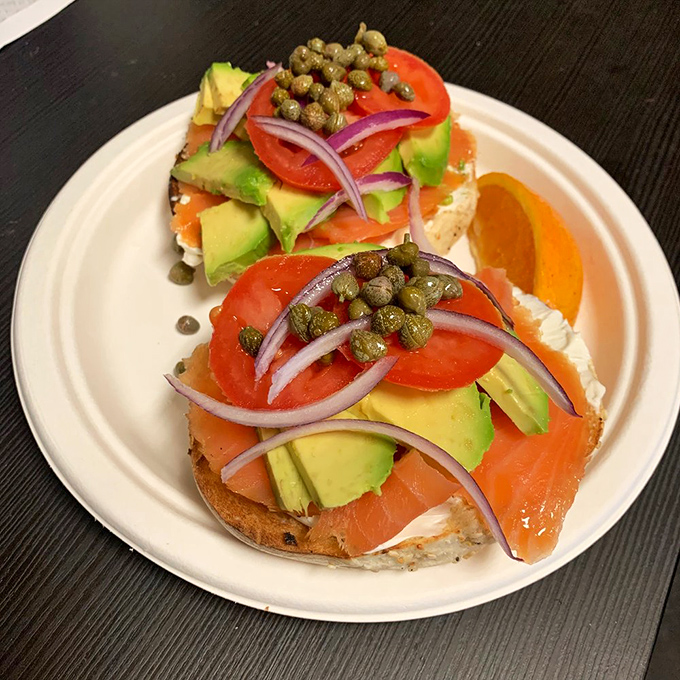 The "Lox & Lox" isn't just a sandwich; it's a masterclass in balance—creamy, smoky, briny, and fresh all playing perfectly together.