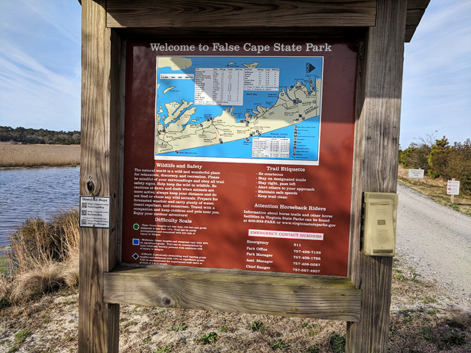 The park map: where "you are here" really means "you've successfully escaped from everywhere else."