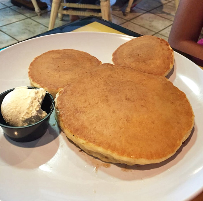These pancakes aren't just round&mdash;they're Mickey-inspired circles of joy, waiting for that first glorious butter melt and maple syrup cascade.