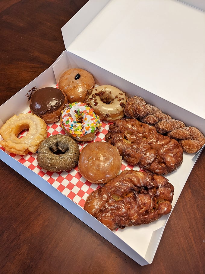 A dozen reasons to abandon your diet resolutions. That apple fritter alone is worth every minute on the treadmill.