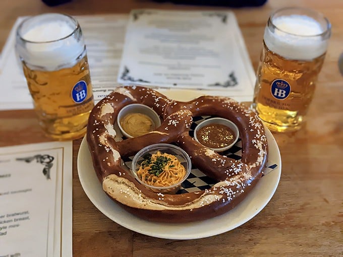 A pretzel and two beers walk into a bar... and create the perfect relationship triangle that will never let you down.