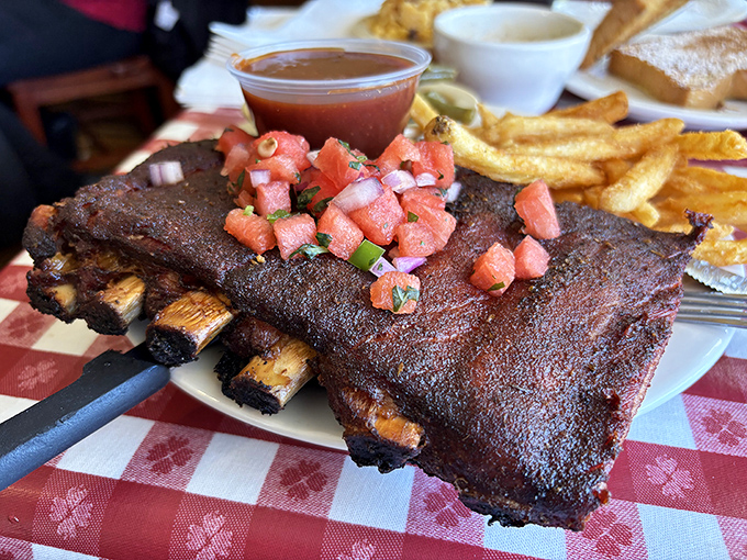 These ribs aren't just falling off the bone&mdash;they're practically jumping onto your fork with a fresh tomato salsa that cuts through the richness.