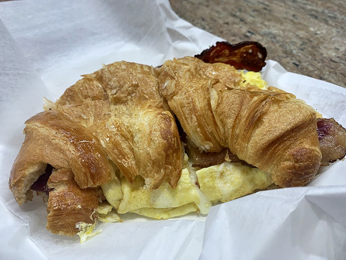 Who needs avocado toast when breakfast could be this buttery croissant sandwich? It's the kind of morning meal that makes hitting snooze worth it.