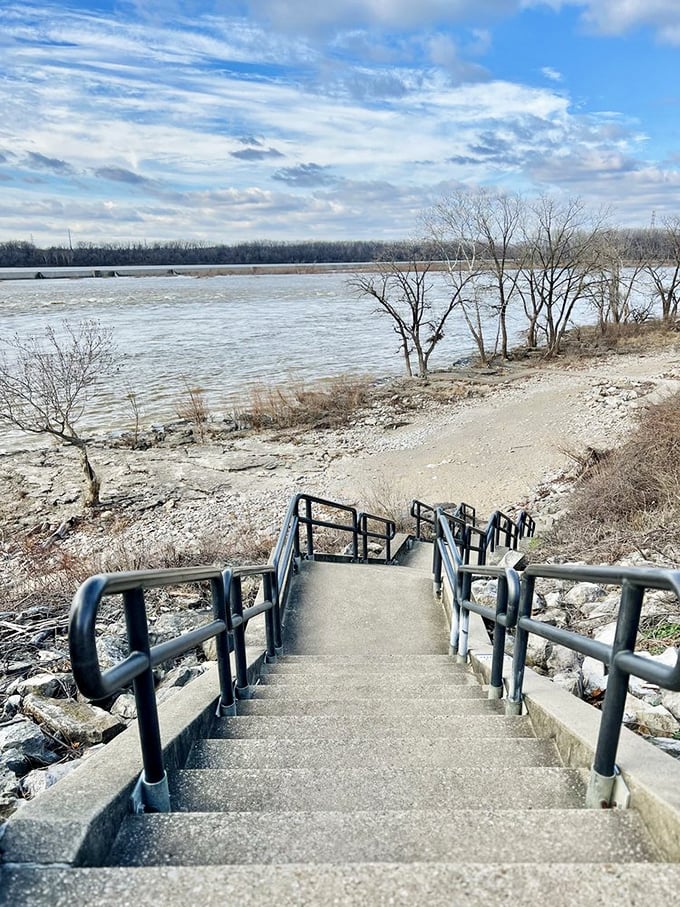 These stairs lead to a time machine of sorts &ndash; descend and emerge 390 million years in the past.
