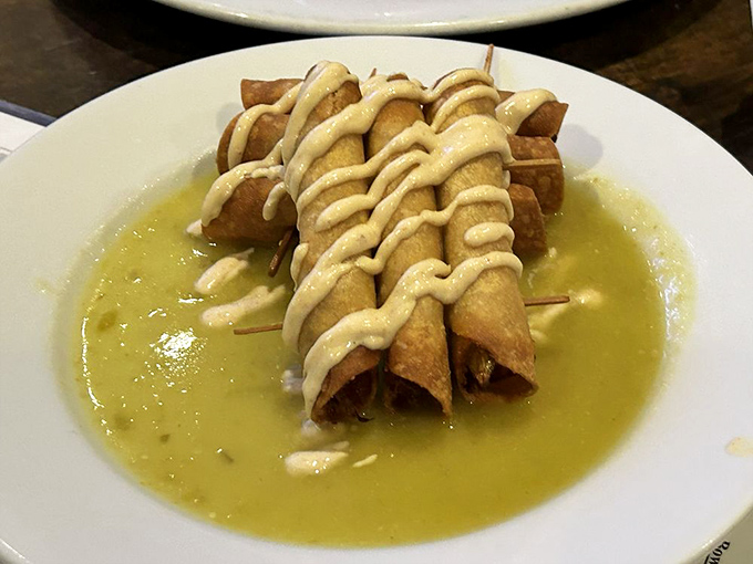 These taquitos bring unexpected fusion flair to an authentically Irish menu &ndash; culinary diplomacy at its finest.