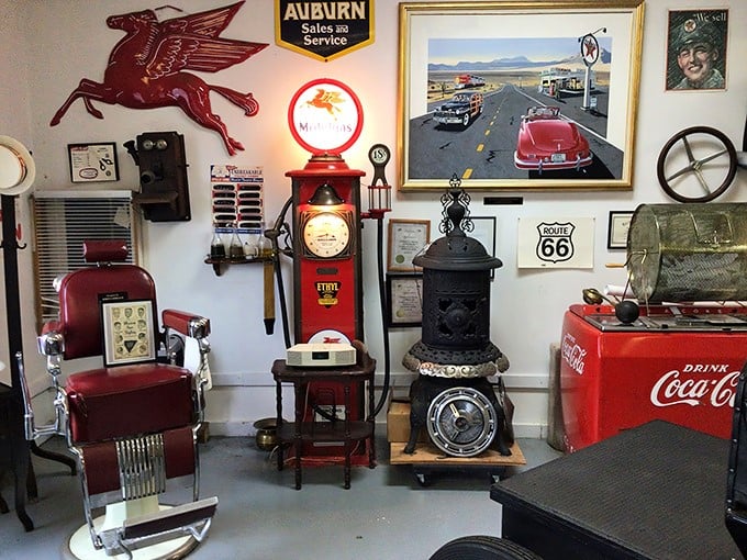 The museum's displays include automotive accessories that tell stories of road trips past&mdash;when "air conditioning" meant lowering the windows.