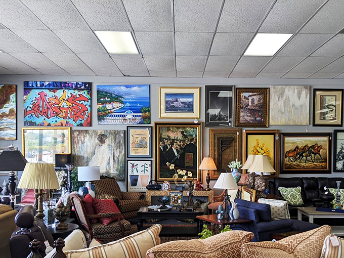 Wall-to-wall inspiration that makes your Pinterest board look like amateur hour. Each frame contains a different world waiting to be discovered.