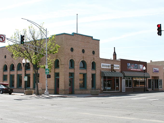 Alamosa's historic buildings stand proud against that impossibly blue Colorado sky. Even the clouds seem to move slower here.