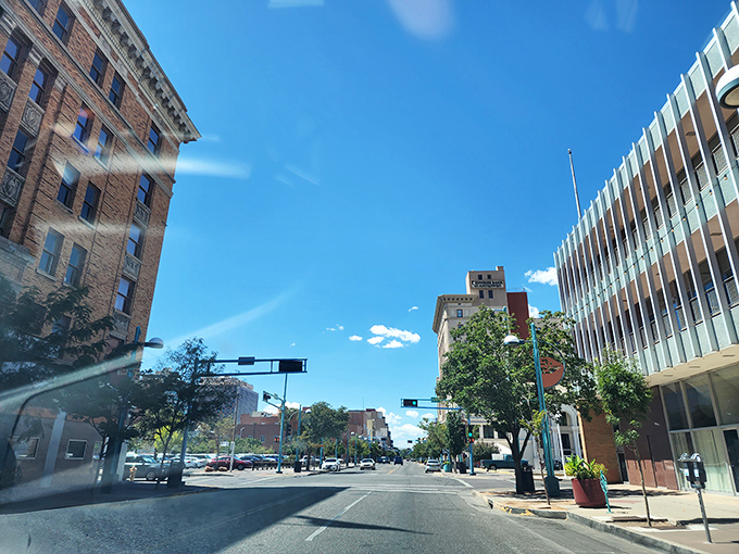 Albuquerque's downtown skyline blends historic charm with modern convenience, all under that famous New Mexico blue sky.