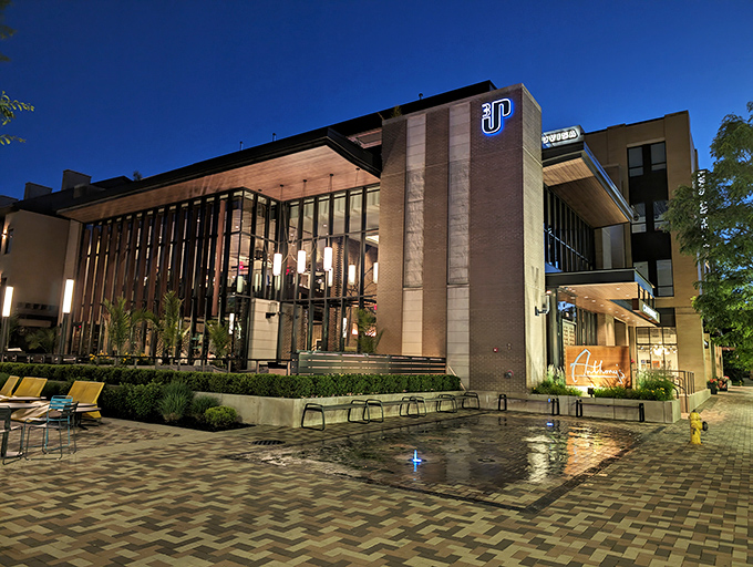 Anthony's Chophouse brings a dash of metropolitan swagger to Carmel with its sleek design. Concrete outside, tender meat inside.