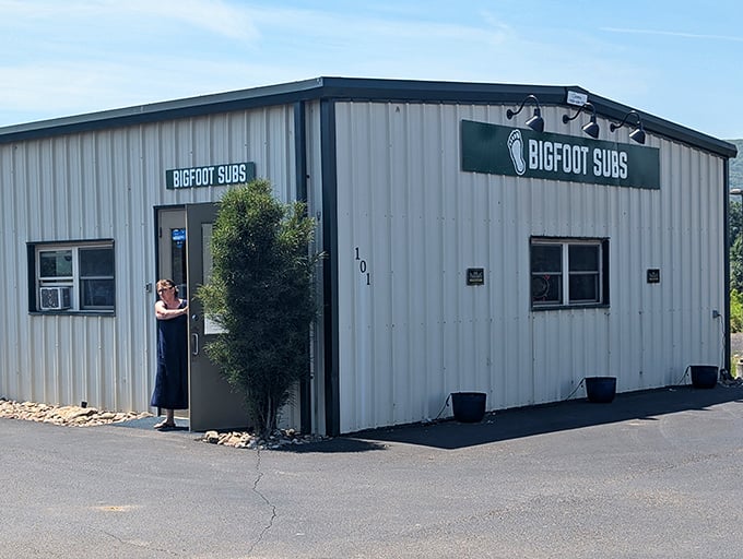 The legendary creature has been spotted! And apparently, he makes a mean sandwich in this unassuming roadside spot. 