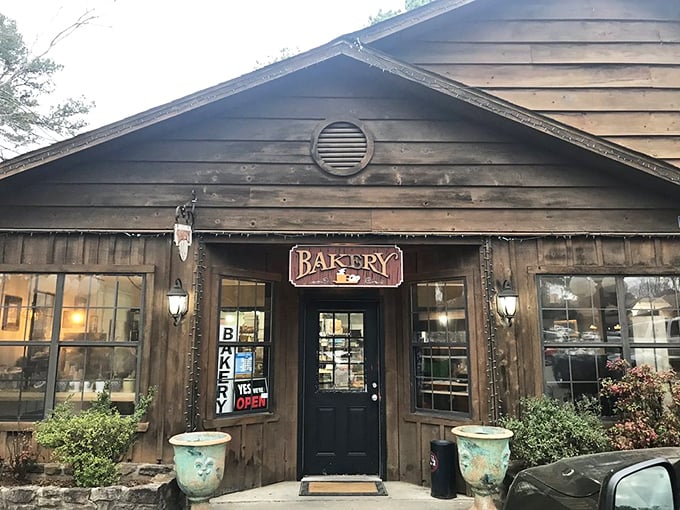 Country Village Oven's rustic wooden exterior looks like it belongs in a fairy tale &ndash; the gingerbread house of your donut dreams.