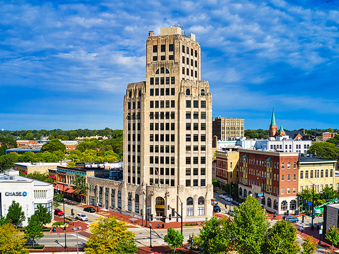 Elgin's historic downtown features beautiful architecture and prices that won't force you to choose between medication and meals.