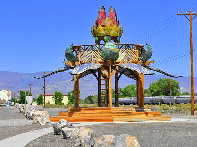 Fernley's colorful public art brightens the desert landscape &ndash; whimsical touches in a town where retirement dollars go further.