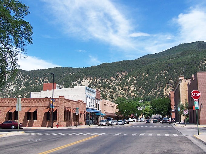 Glenwood Springs' historic downtown buildings frame mountain views that usually cost a fortune—but here, they're within a retiree's reach.