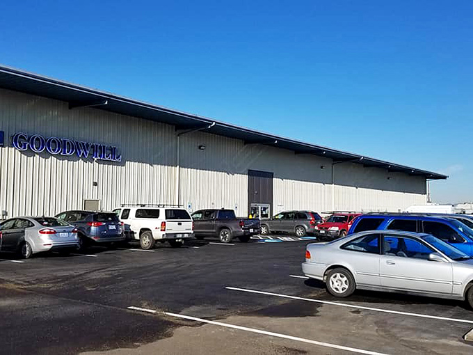 Goodwill's massive warehouse might look plain from the outside, but inside lies the thrill of the ultimate treasure hunt.