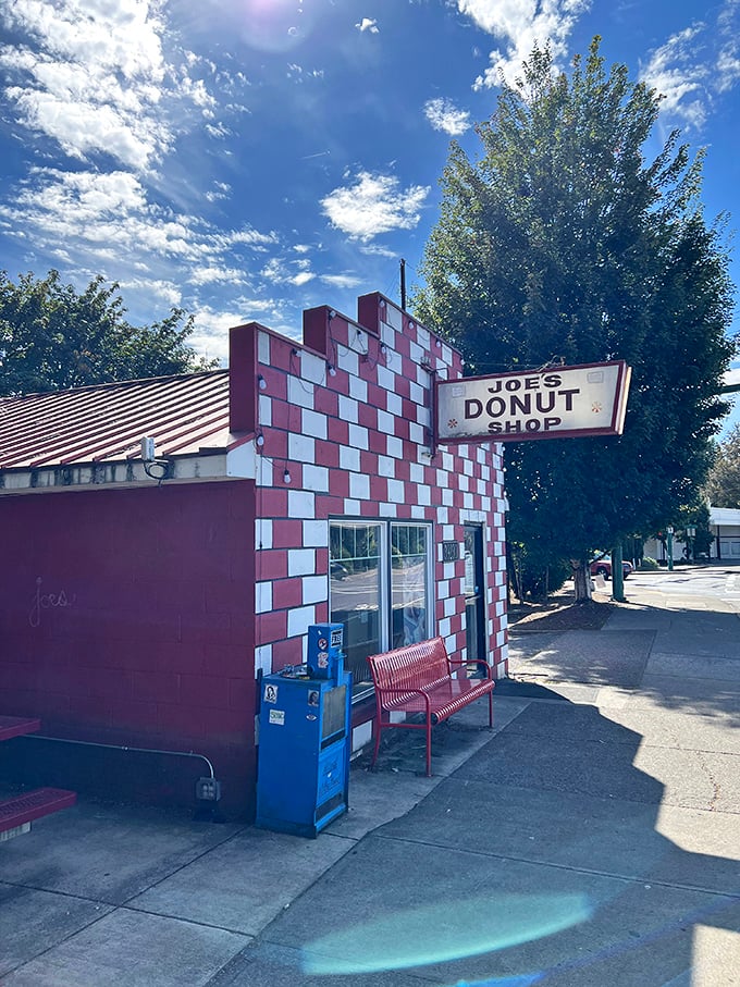 That "OPEN 24 HOURS" sign isn't just information&mdash;it's a beautiful promise that donut cravings need never go unsatisfied. 
