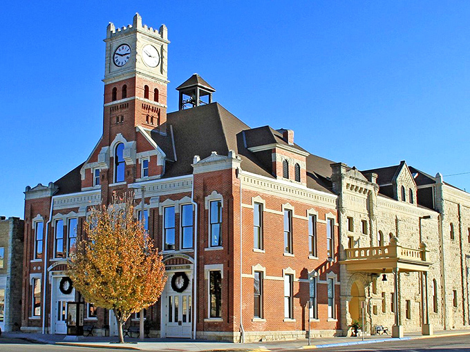 Junction City's historic architecture reminds us that they built government buildings to inspire awe back in the day.