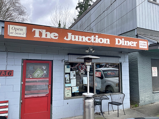 Behind that cheerful red door lies a Junction where all paths lead to breakfast bliss, and the locals wouldn't have it any other way.