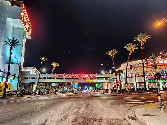 Laughlin lights up the desert night like a neon mirage &ndash; Vegas's laid-back cousin knows how to party too.
