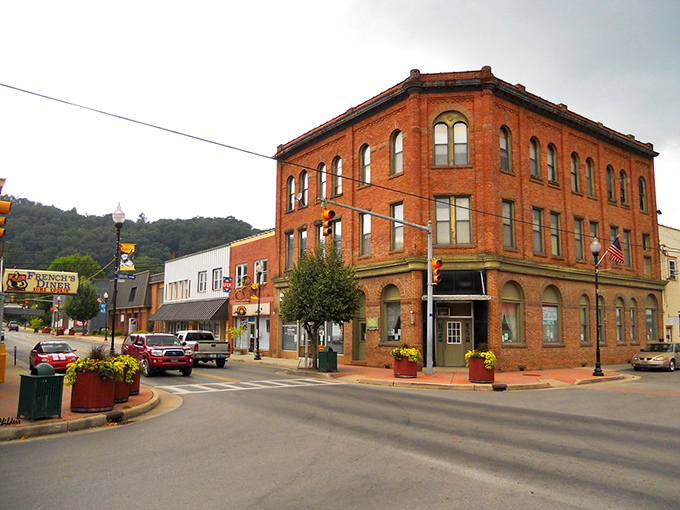 Marlinton's quaint main street invites you to park the car and explore on foot&mdash;no rush, the mountains have been waiting forever.