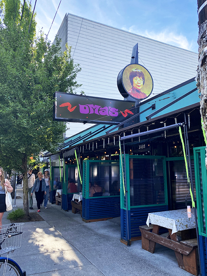 Oma's Hideaway's bright corner spot brings a splash of color and flavor to Portland's restaurant scene. 