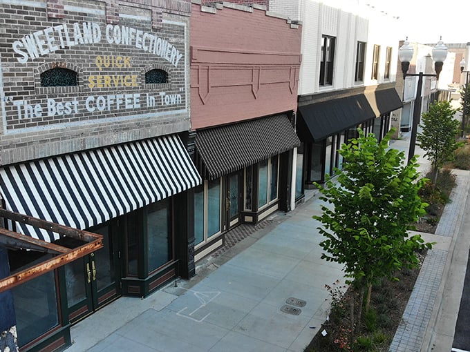 Downtown Pine Bluff's historic buildings stand tall, like the community spirit that refuses to fade in this resilient Arkansas town.