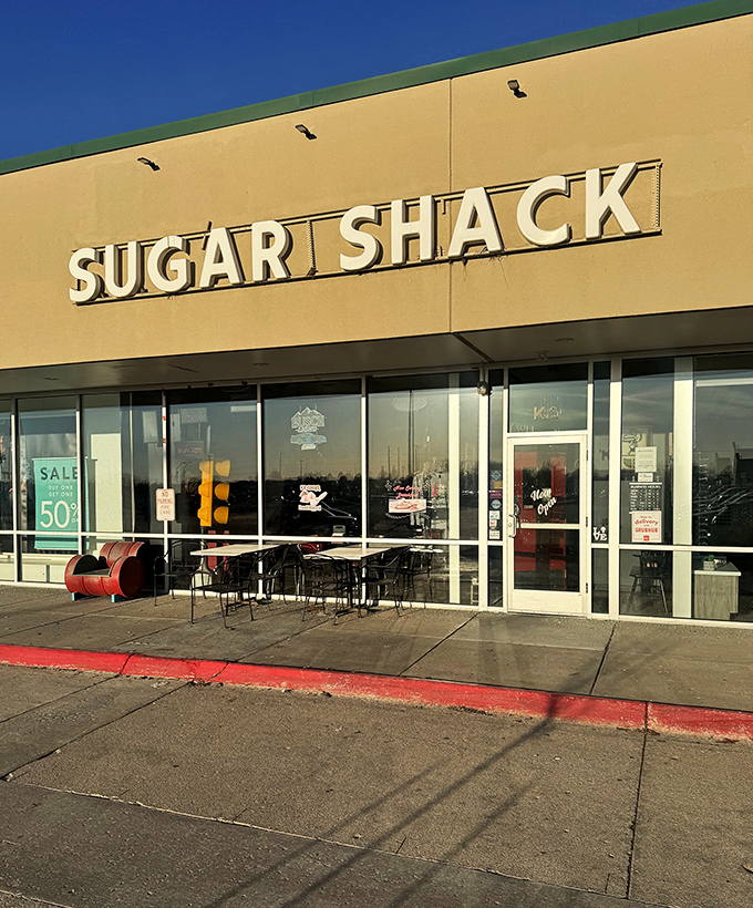 Sugar Shack's modern storefront might surprise diner purists, but the breakfast magic inside rivals any chrome-covered classic.