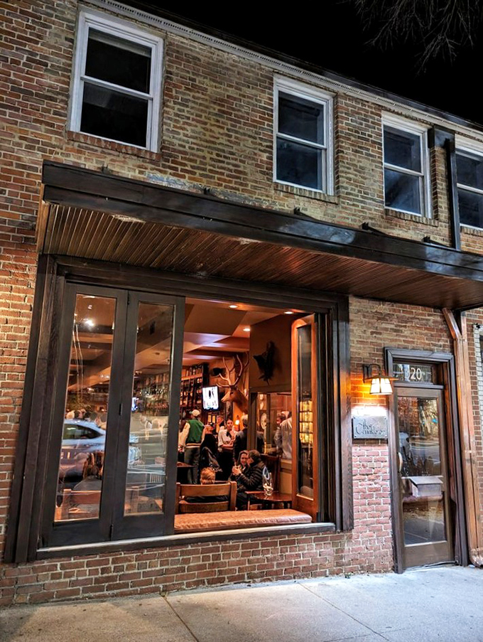 The Crunkleton's welcoming glow spills onto Franklin Street. This Chapel Hill speakeasy doesn't keep its charm a secret.