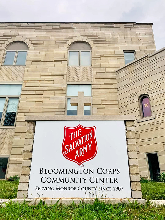 Behind that impressive limestone exterior, The Salvation Army Bloomington houses a century of community service and enough secondhand treasures to furnish a small town.