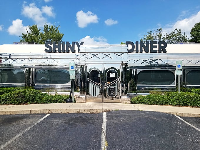 Chrome gleaming like a 1950s jukebox, Shiny Diner delivers on its name with retro charm and supersized milkshakes.