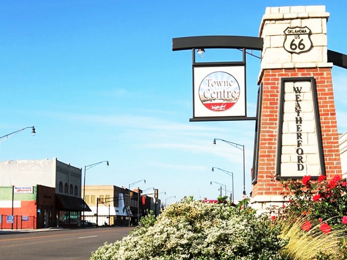 Weatherford announces itself with small-town pride and that Route 66 heritage that whispers stories of American road trips past.
