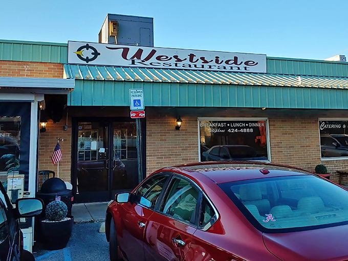 Westside Restaurant's teal roof stands out in Milford like that one relative who's always a little more colorful than the rest of the family.
