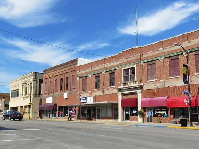 Morning light illuminates Brookfield's historic downtown, where affordable living meets small-town charm in perfect retirement harmony.