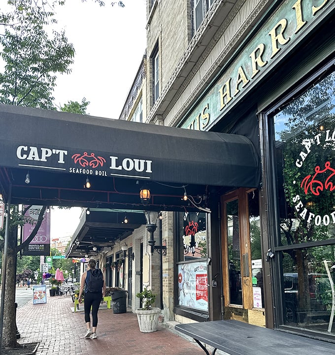 Beneath this stylish black awning lies a world where getting sauce on your chin is not just allowed, but encouraged.