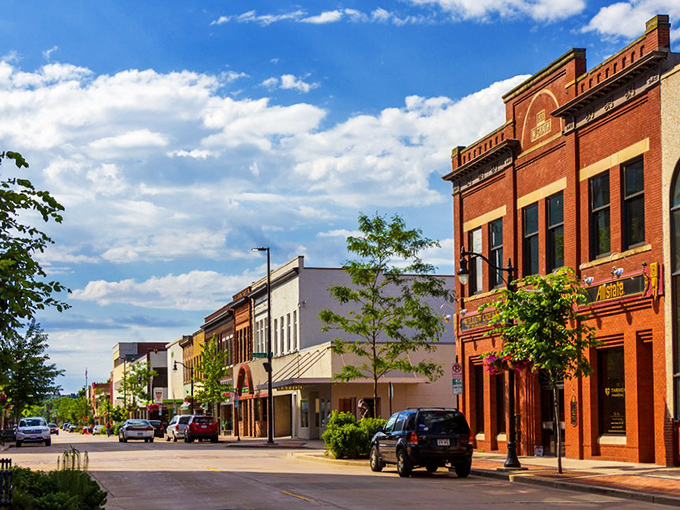 Brick buildings with character line Eau Claire's streets, where culture and affordability aren't mutually exclusive concepts.